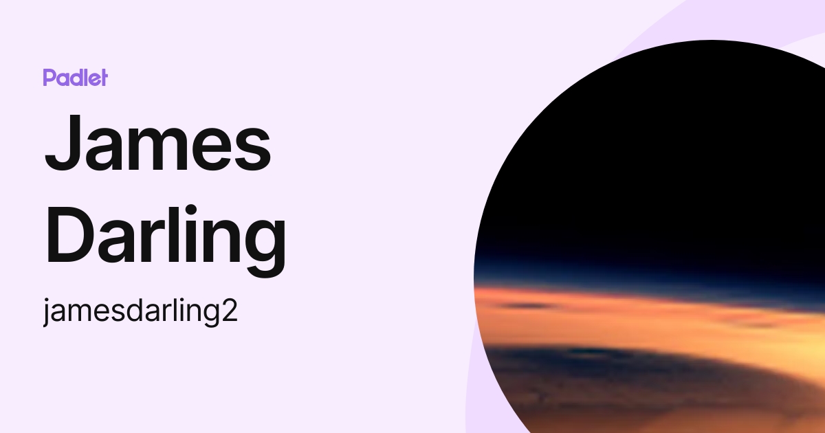 James Darling (jamesdarling2) profile | Padlet