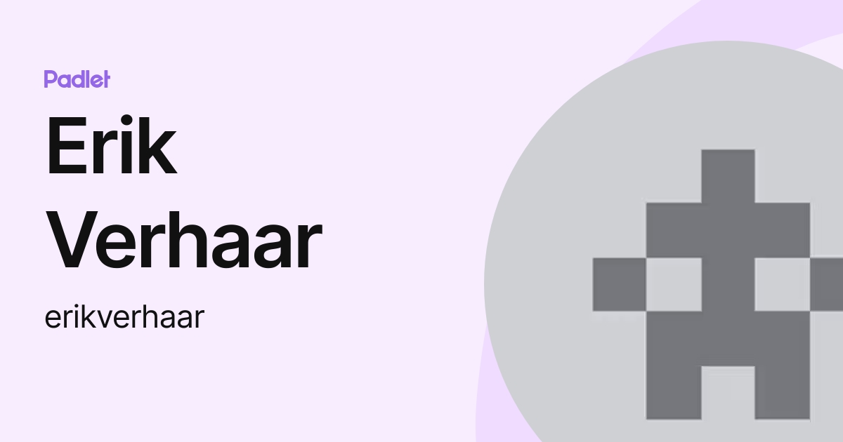 Erik Verhaar (erikverhaar) profile | Padlet
