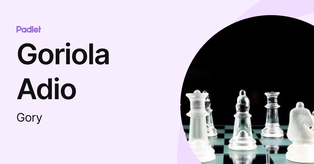 Goriola Adio (Gory) profile | Padlet