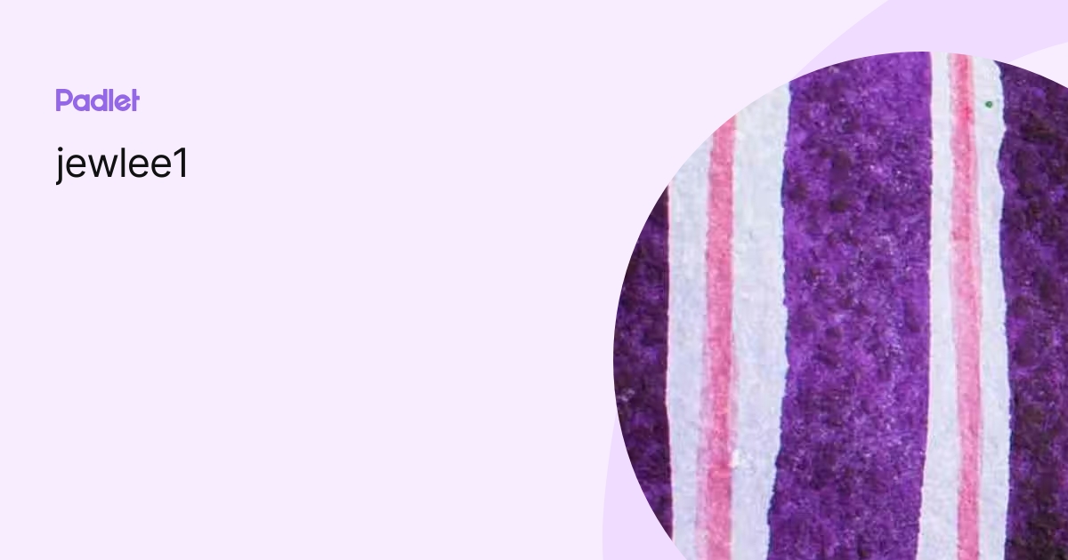 jewlee profile | Padlet