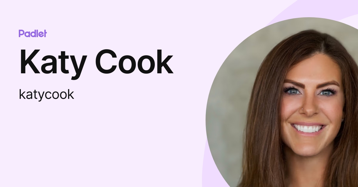 Katy Cook (katycook) profile | Padlet