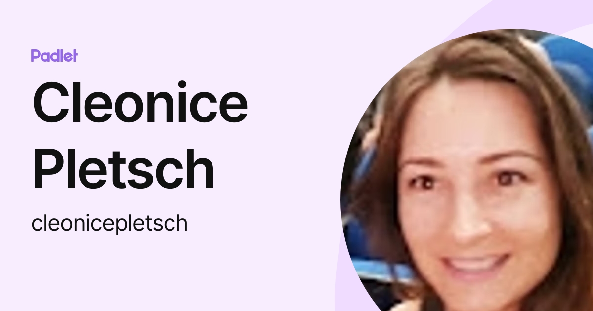 Cleonice Pletsch (cleonicepletsch) profile | Padlet