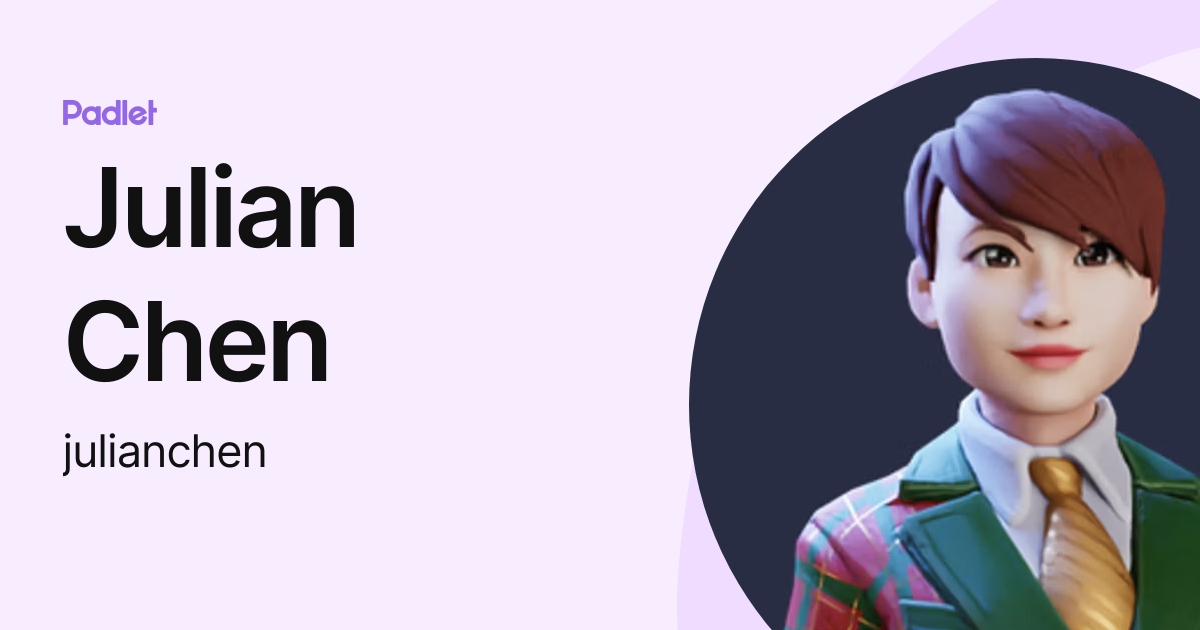 Julian Chen (julianchen) profile | Padlet