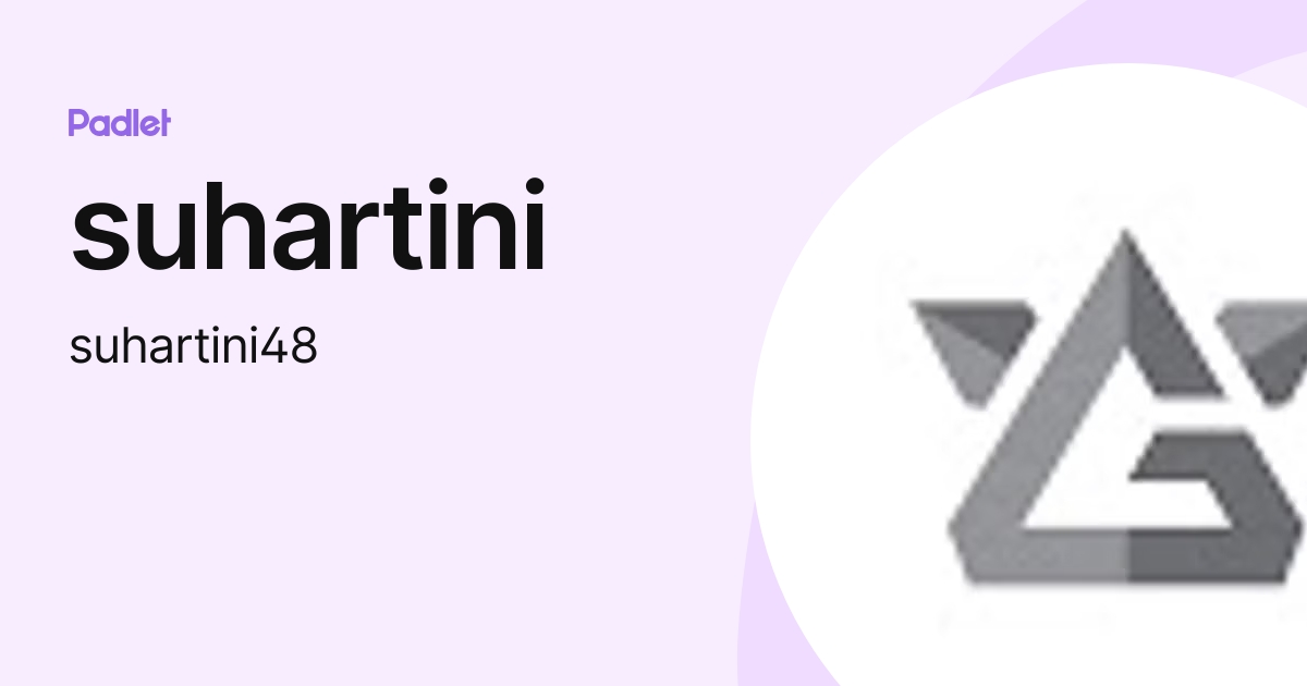 suhartini (suhartini48) profile | Padlet