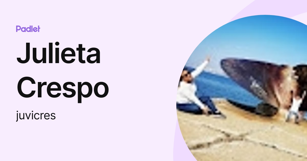 Julieta Crespo (juvicres) profile | Padlet