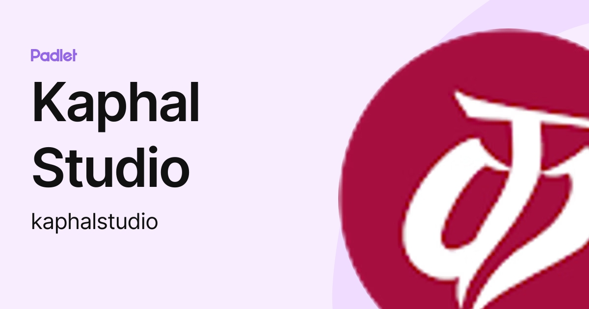 Kaphal Studio (kaphalstudio) profile | Padlet