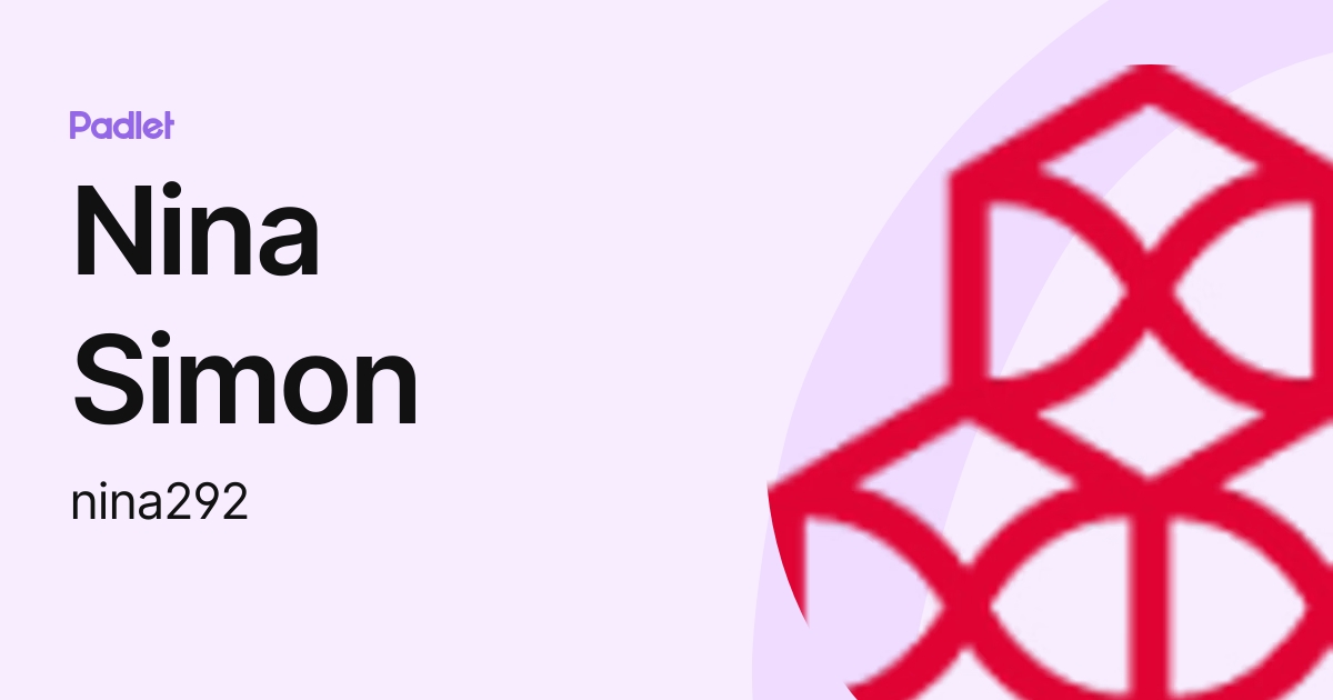 Nina Simon (nina292) profile | Padlet