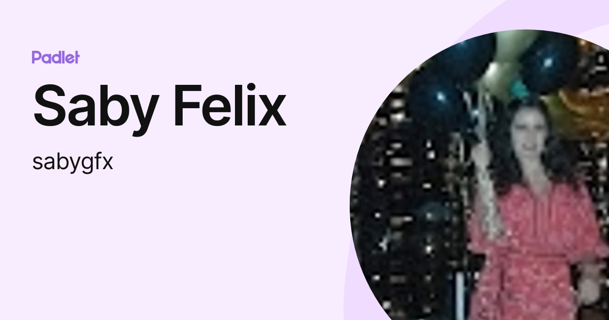 Saby Felix (sabygfx) profile | Padlet
