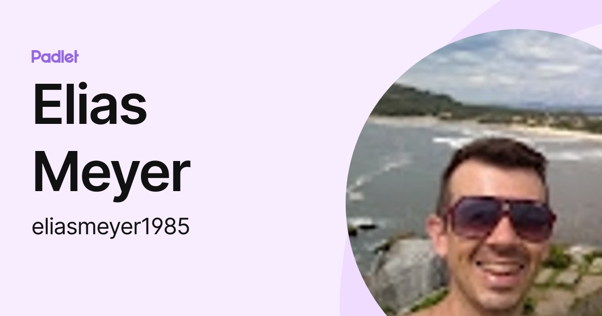 Elias Meyer (eliasmeyer1985) profile | Padlet
