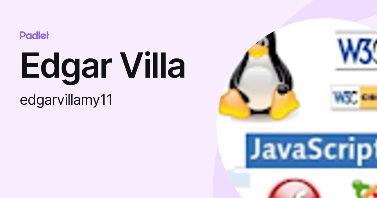 Edgar Villa (edgarvillamy11) profile | Padlet