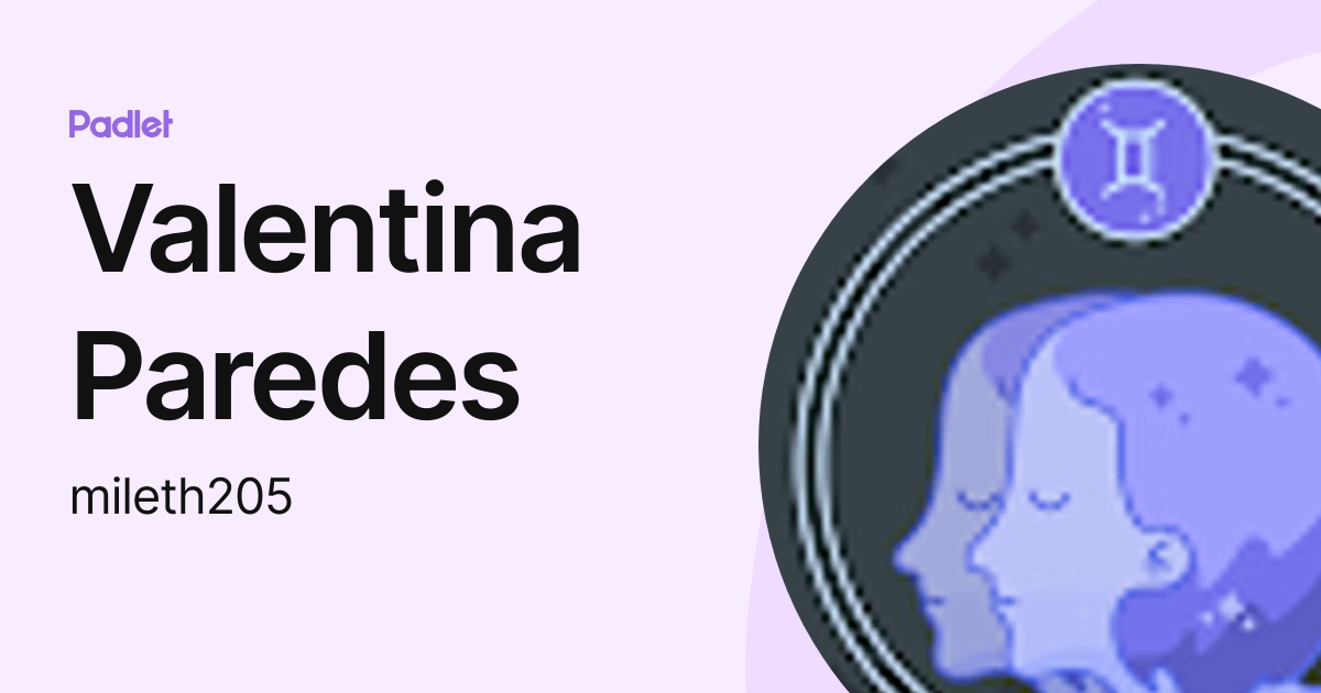 Valentina Paredes (mileth205) profile | Padlet