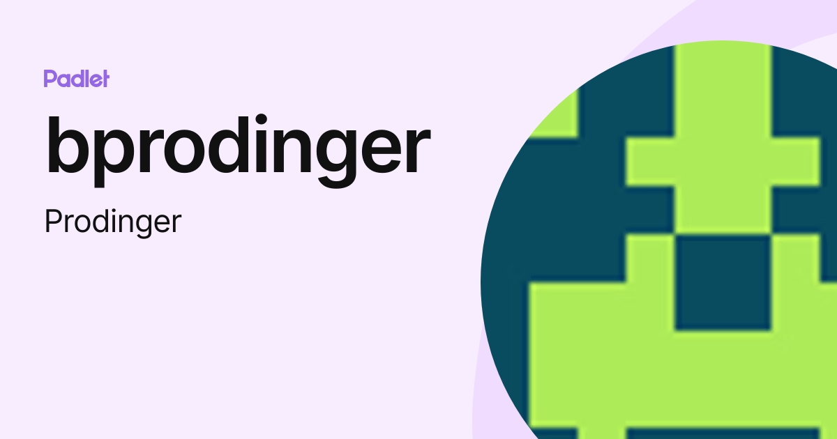 bprodinger (Prodinger) profile | Padlet