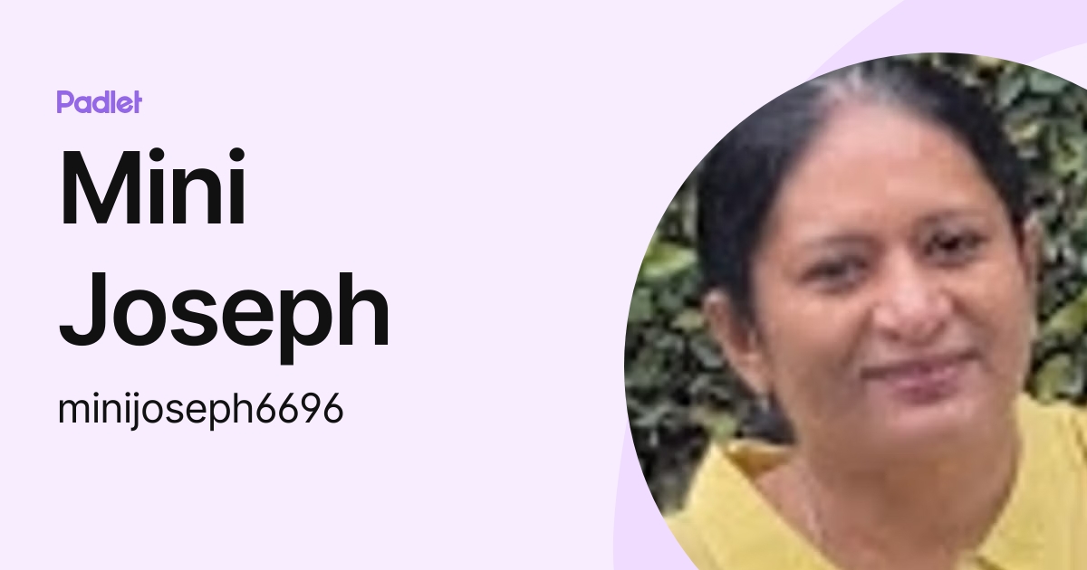 Mini Joseph (minijoseph6696) profile | Padlet