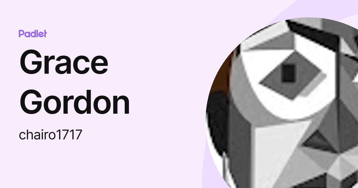 Grace Gordon (chairo1717) profile | Padlet