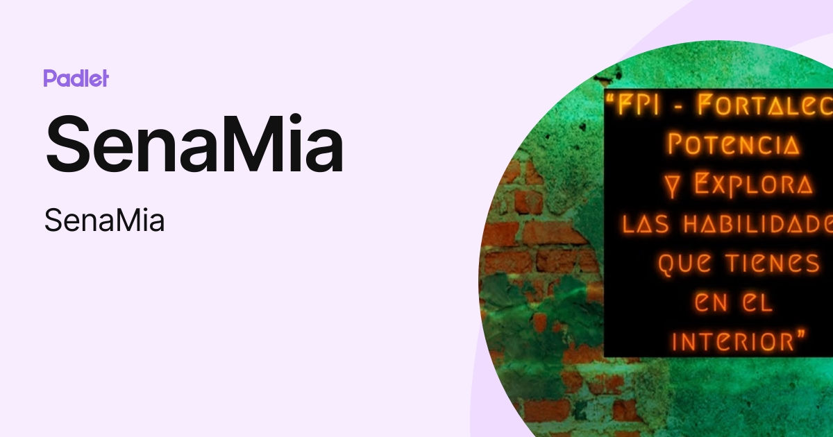 SenaMia (SenaMia) profile | Padlet