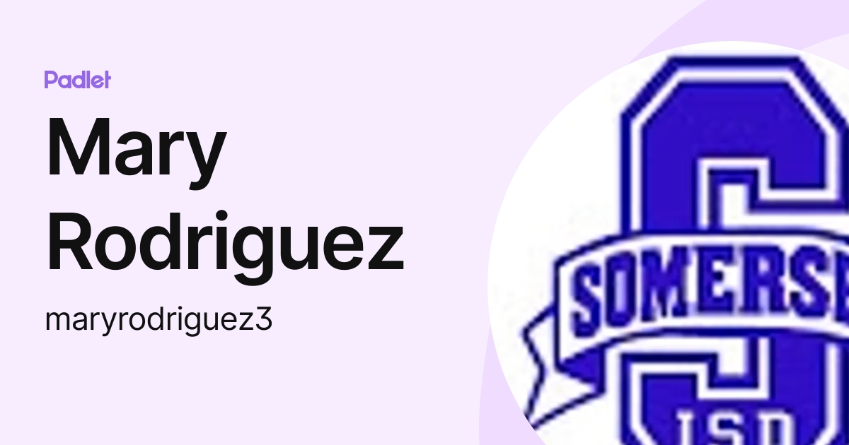 Mary Rodriguez (maryrodriguez3) profile | Padlet