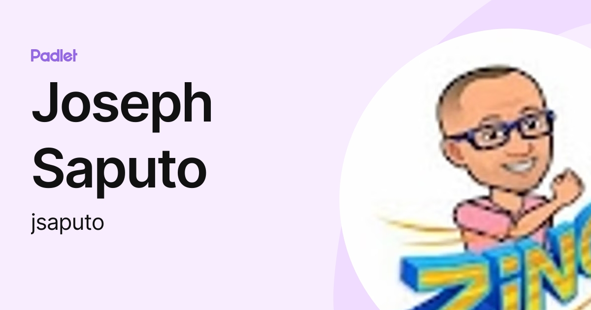 Joseph Saputo (jsaputo) profile | Padlet