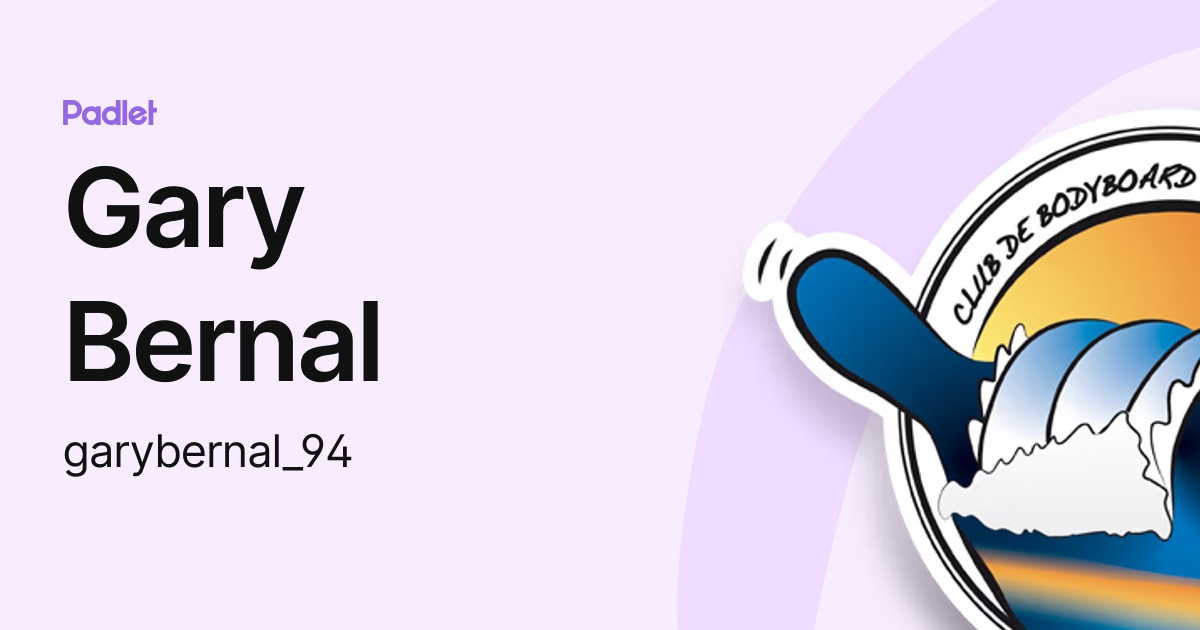 Gary Bernal (garybernal_94) profile | Padlet