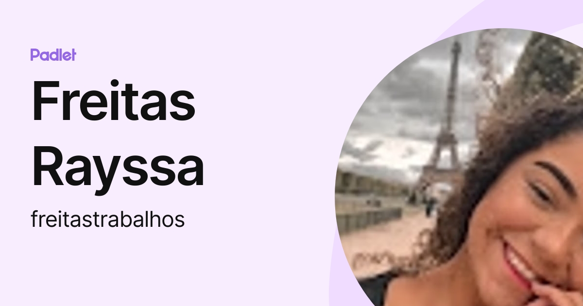 Freitas Rayssa (freitastrabalhos) profile | Padlet