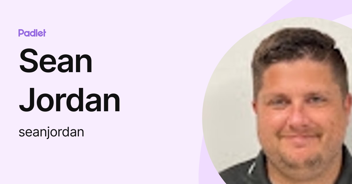 Sean Jordan (seanjordan) profile | Padlet