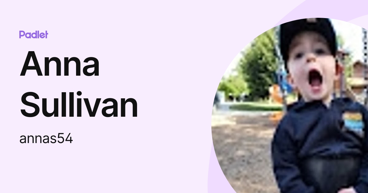 Anna Sullivan (annas54) profile | Padlet