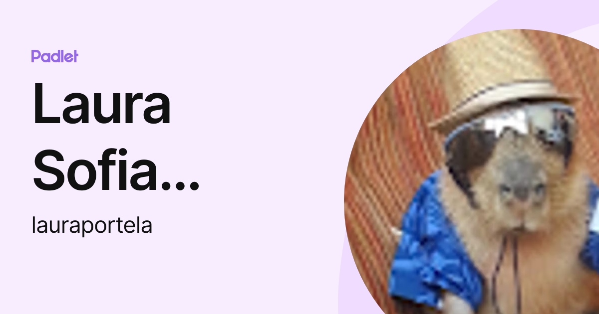 Laura Sofia Portela Yate (lauraportela) profile | Padlet