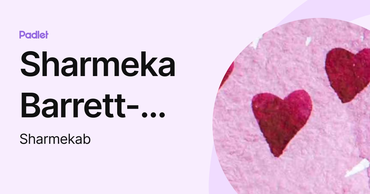 Sharmeka Barrett-taylor (Bob Mathis Elementary) (Sharmekab) profile ...