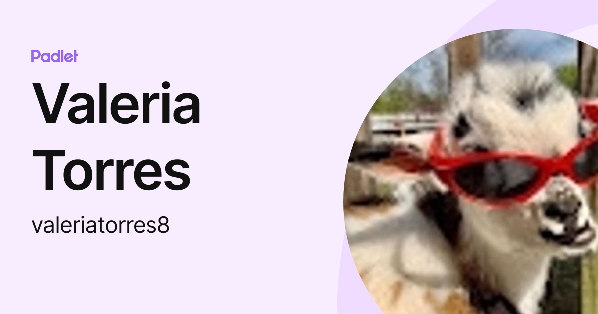 Valeria Torres (valeriatorres8) profile | Padlet