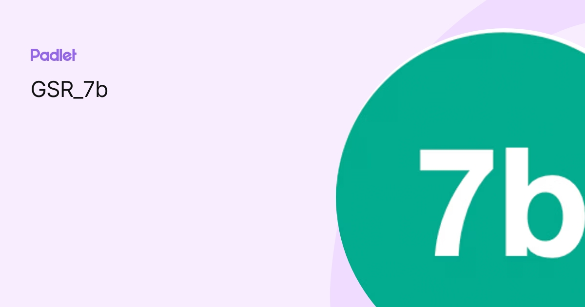 GSR_7b profile | Padlet