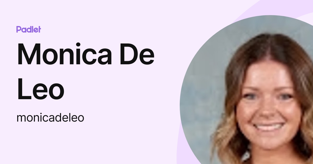 Monica De Leo (monicadeleo) profile | Padlet