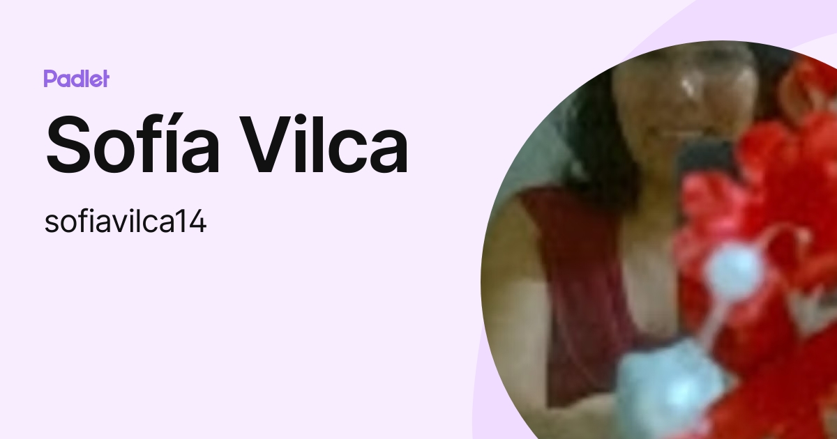 Sofía Vilca (sofiavilca14) profile | Padlet
