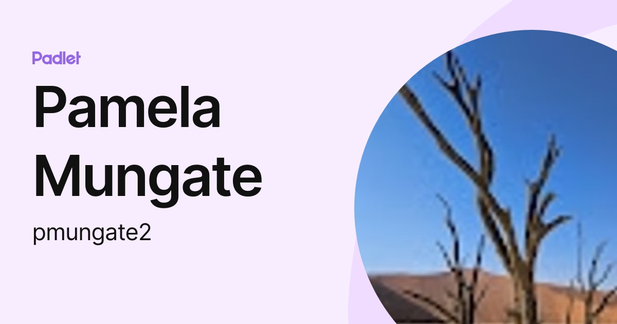 Pamela Mungate (pmungate2) profile | Padlet