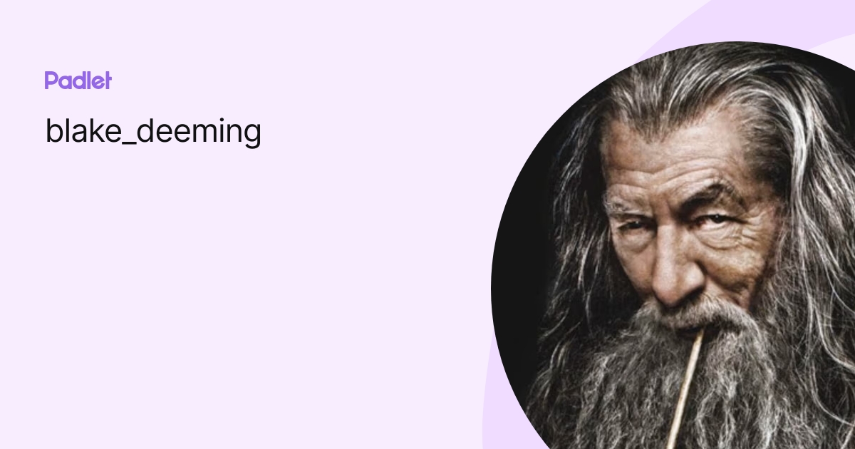 blake_deeming profile | Padlet