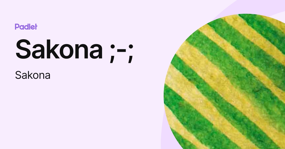 Sakona ;-; (Sakona) profile | Padlet