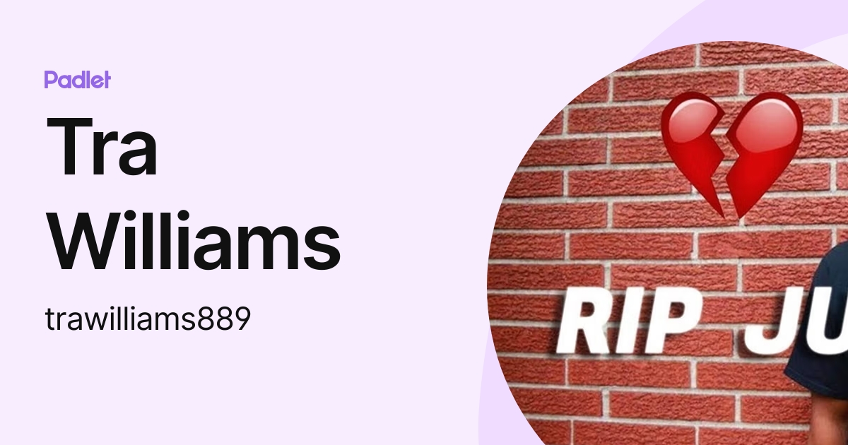 Tra Williams (trawilliams889) profile | Padlet