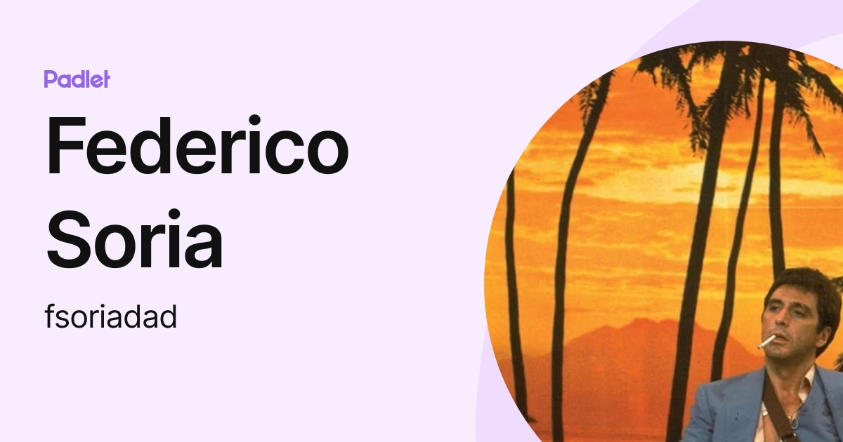 Federico Soria (fsoriadad) profile | Padlet