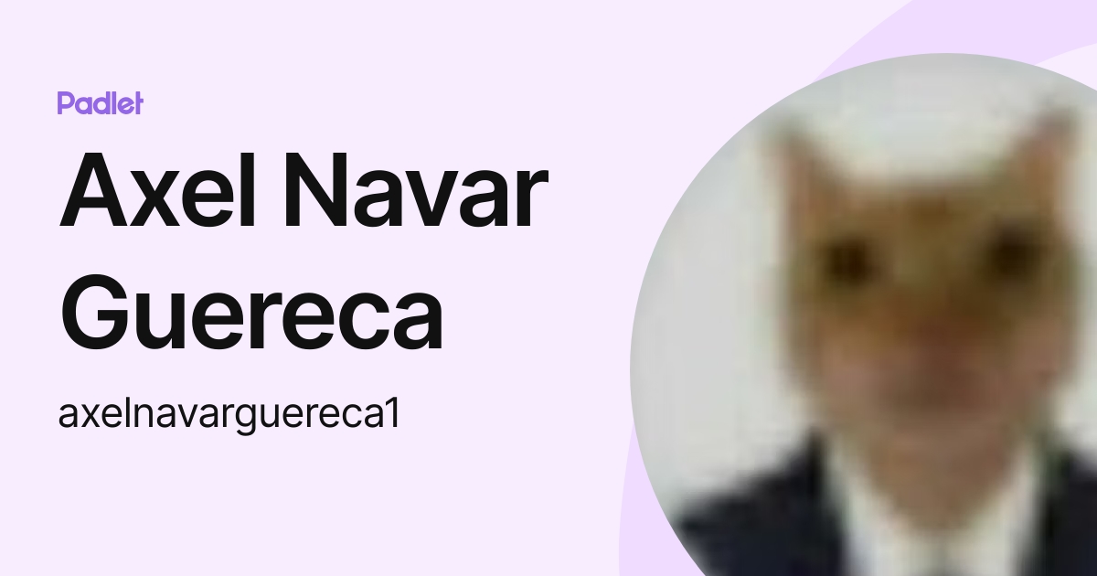 Axel Navar Guereca (axelnavarguereca1) profile | Padlet