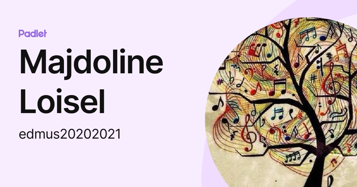Majdoline Loisel (edmus20202021) profile | Padlet