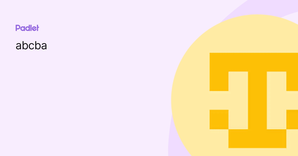 abcba profile | Padlet