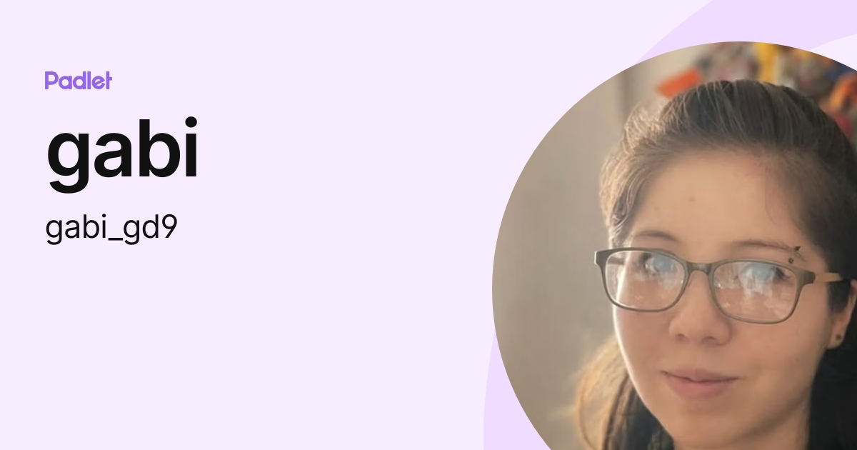 gabi (gabi_gd9) perfil | Padlet
