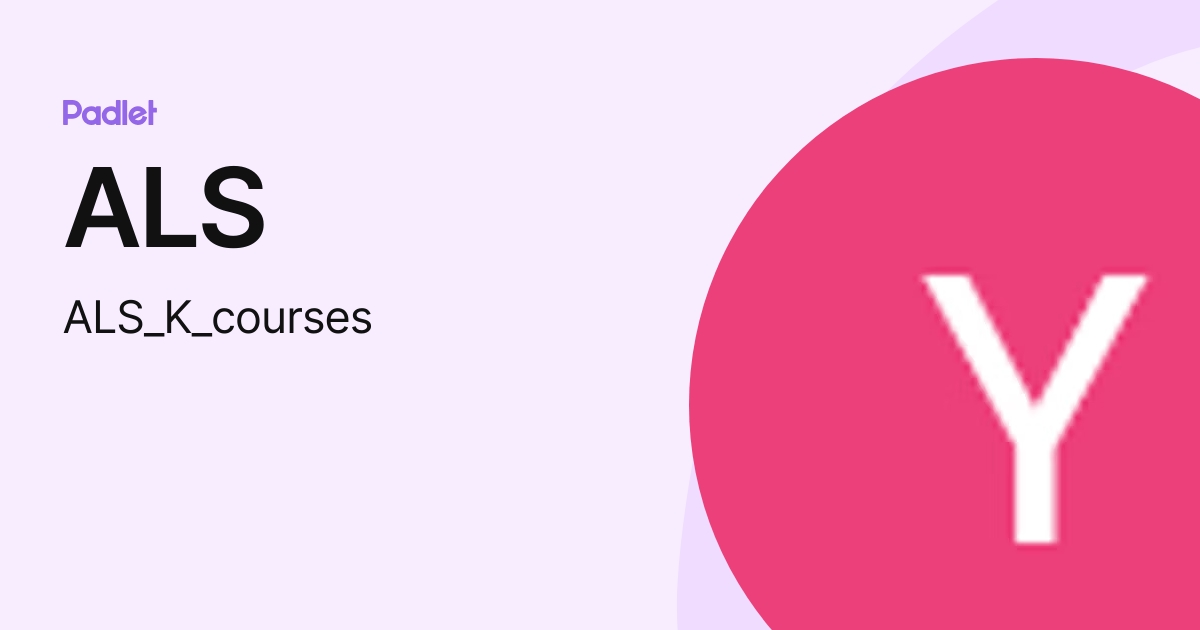 이 안젤라 선생님 (ALS_K_courses) profile | Padlet