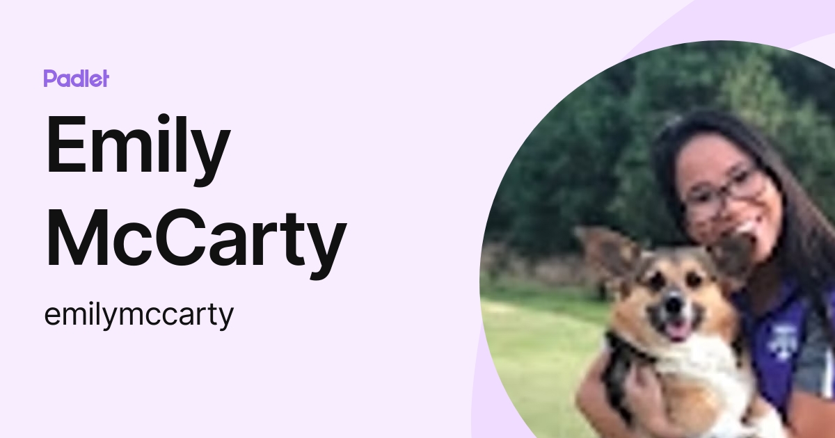 Emily McCarty (emilymccarty) profile | Padlet