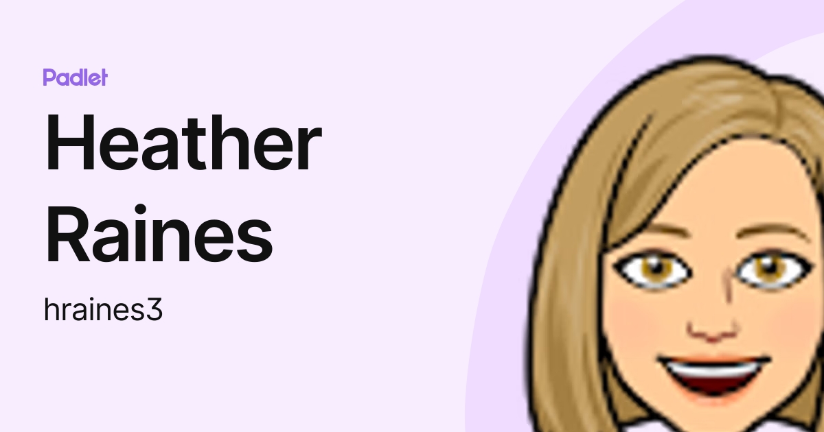 Heather Raines (hraines3) profile | Padlet
