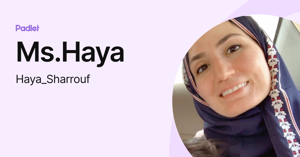 Ms.Haya (Haya_Sharrouf) profile | Padlet