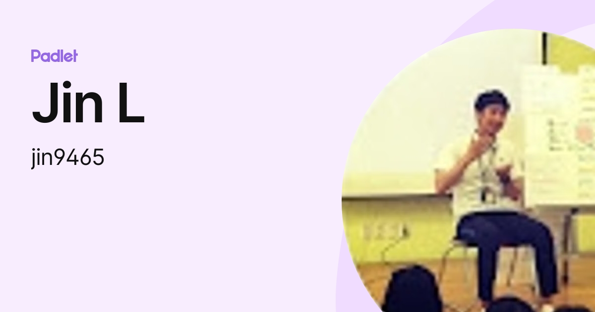 Jin L (jin9465) profile | Padlet