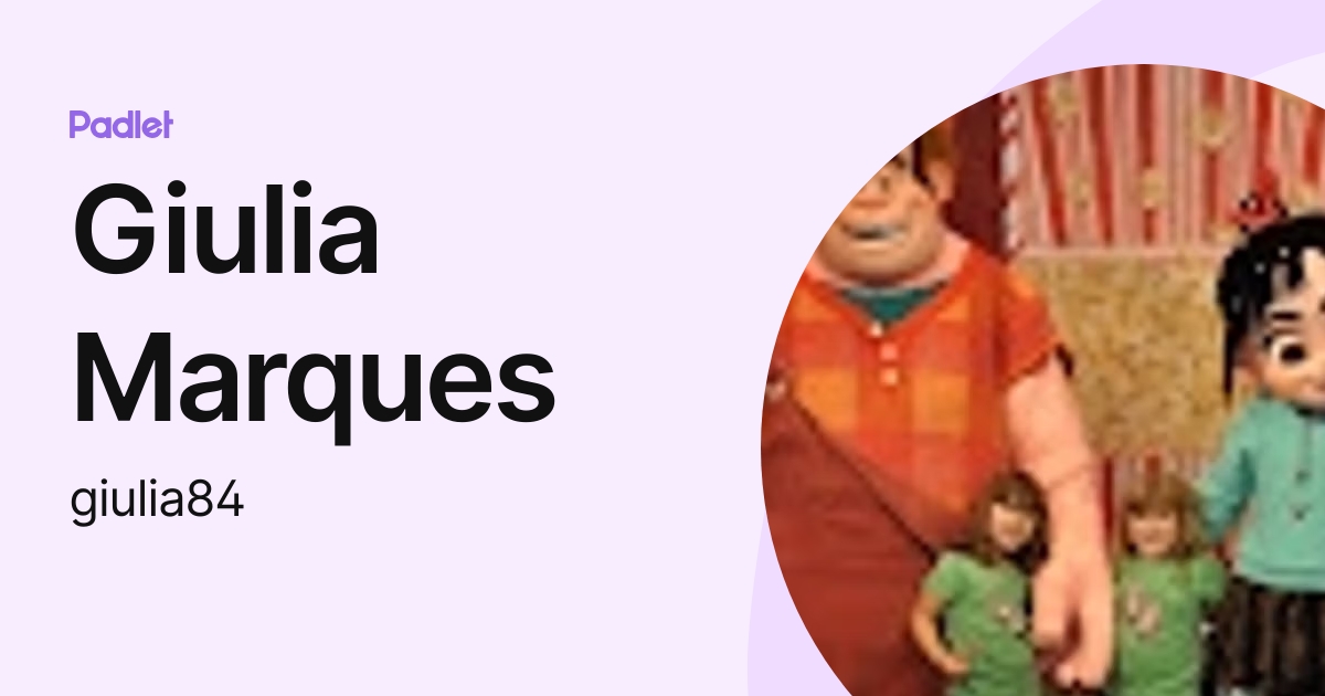 Giulia Marques (giulia84) perfil | Padlet