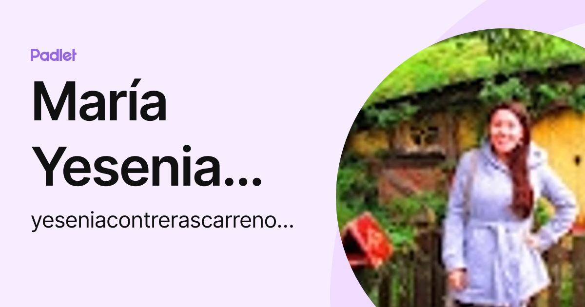 María Yesenia Contreras Carreño (yeseniacontrerascarreno1989) profile ...
