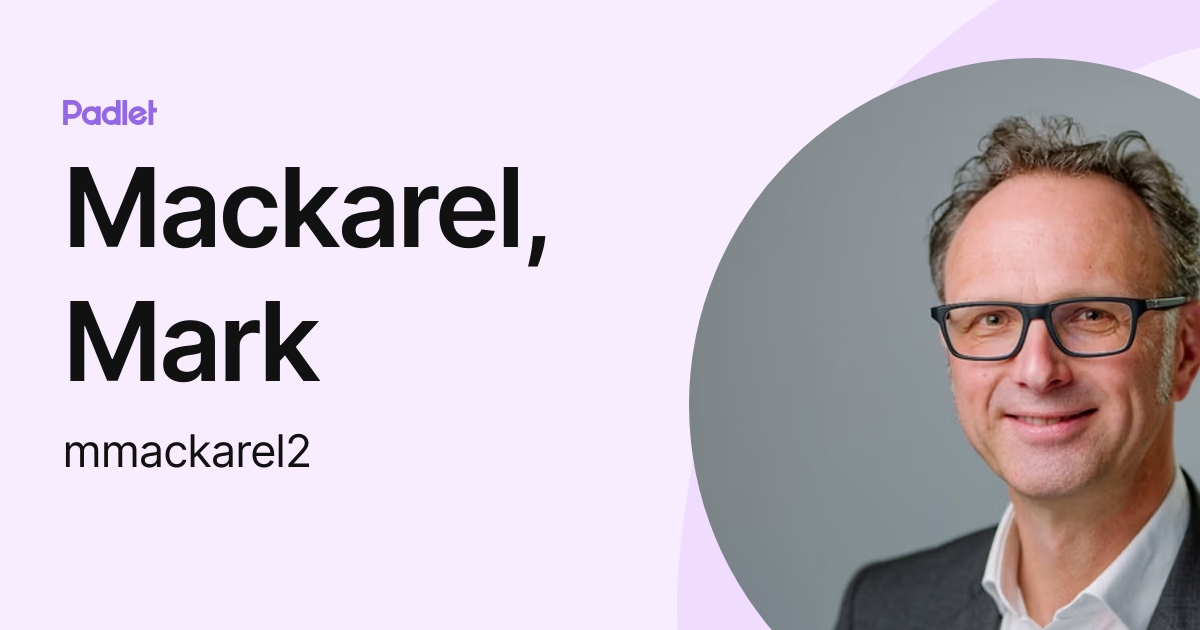 Mackarel, Mark (mmackarel2) profile | Padlet