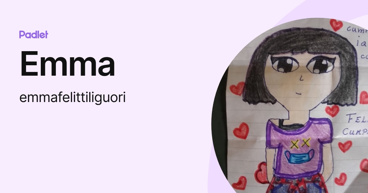 Emma (emmafelittiliguori) profile | Padlet