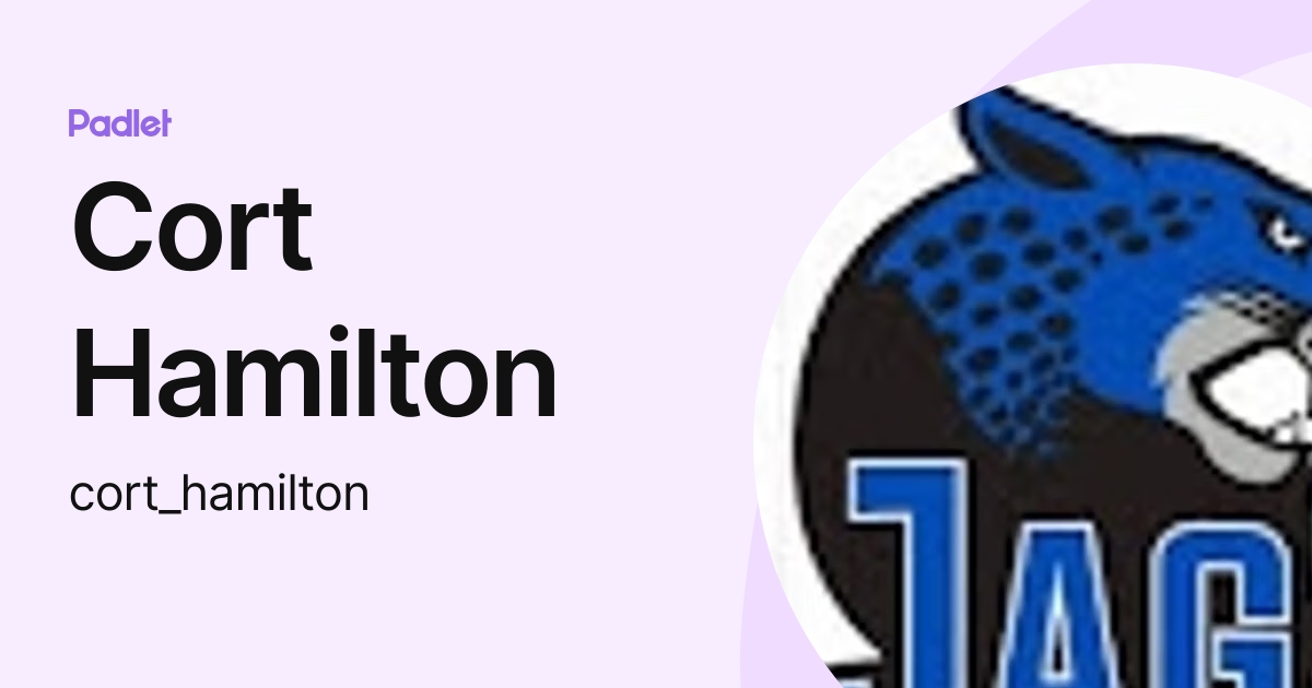 Cort Hamilton (cort_hamilton) profile | Padlet